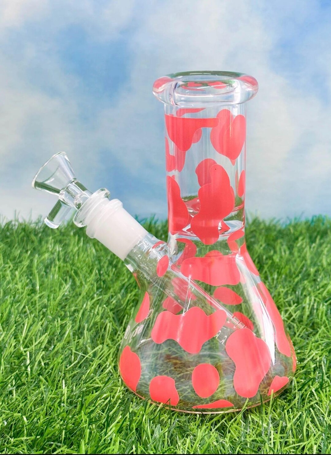 Pink Cow Print Mini Pipe - Etsy