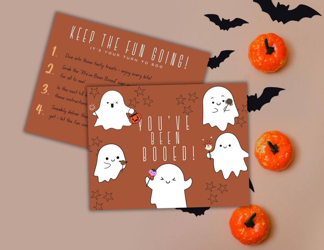 Boo Basket Ideas: Halloween Boo Basket Tag & Boo Buddies - Instant ...