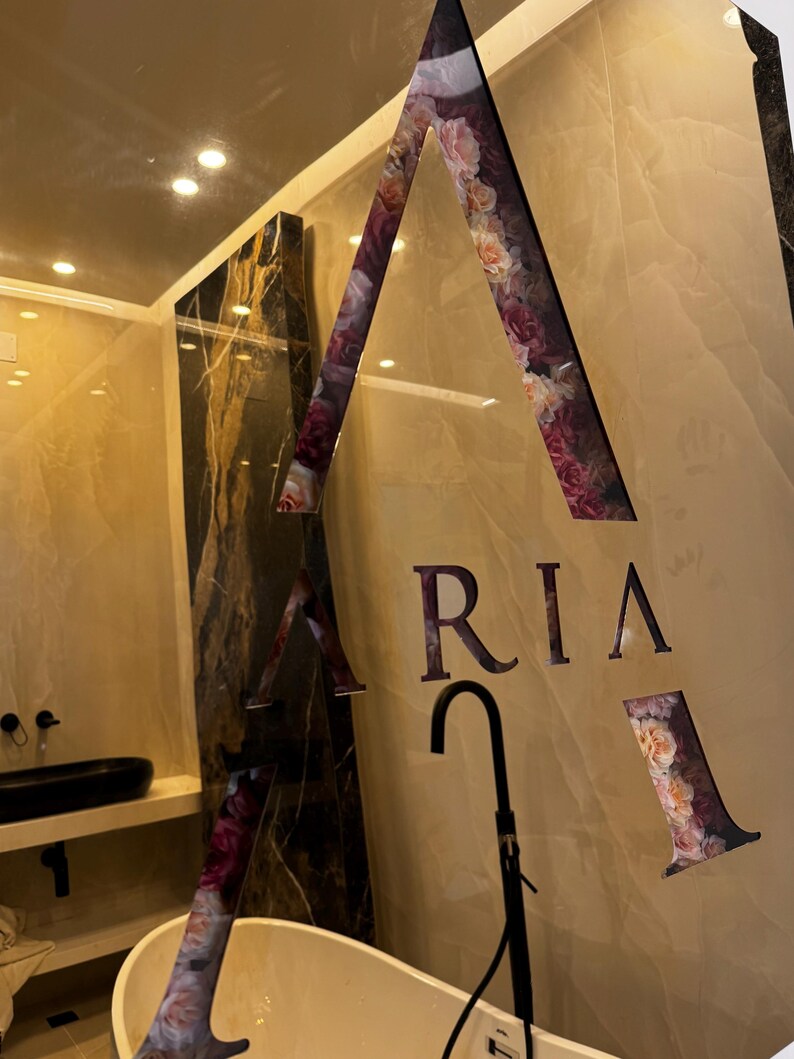 Custom Luxury Wall Art Gold Mirror Box With Decorative Flowers, Deep 3D ...