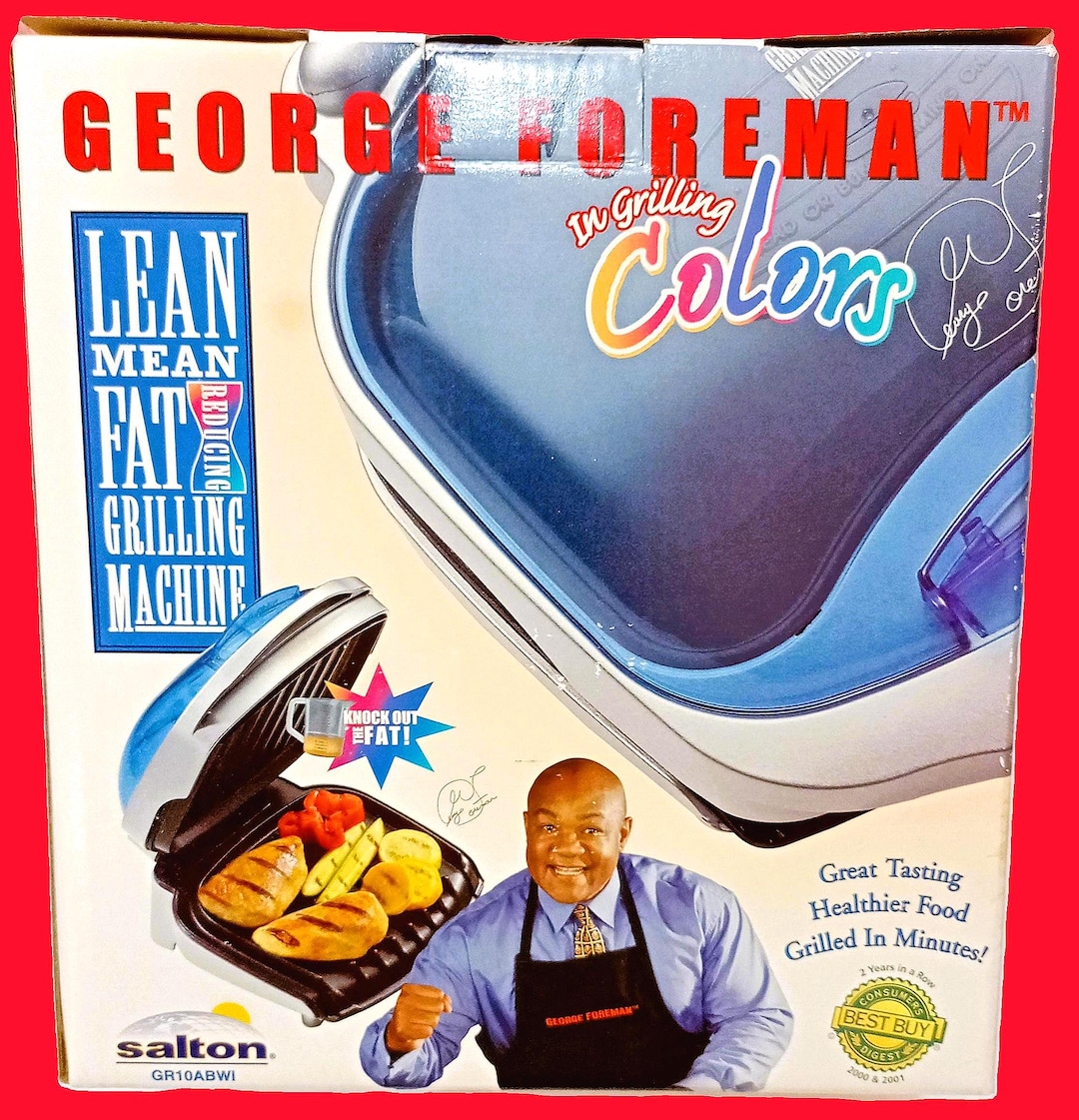Vintage George Foreman Lean Mean Fat Grilling Machine, Model: GR10ABWV ...