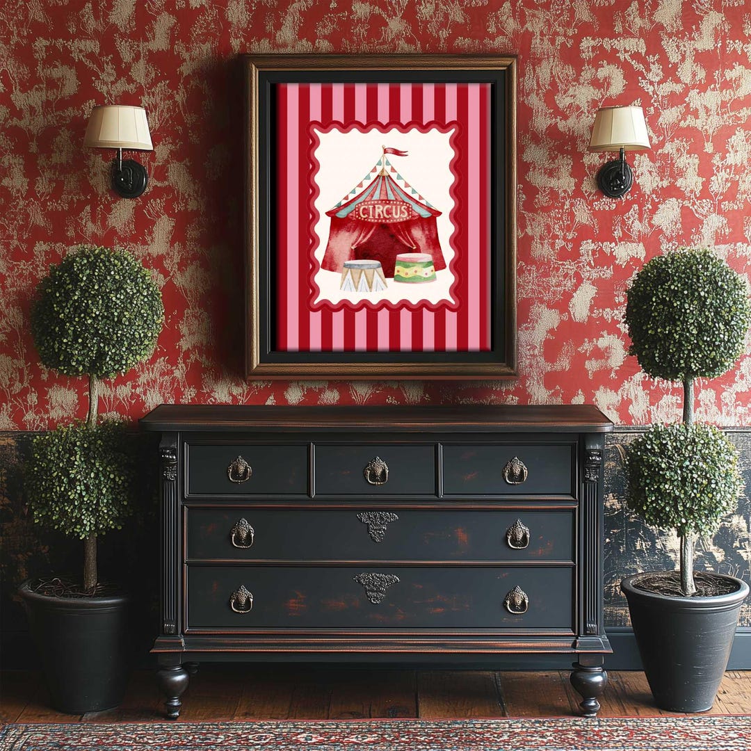 Le Cirque Circus Tent Circus Artwork Kids Room Illustration Funfair ...