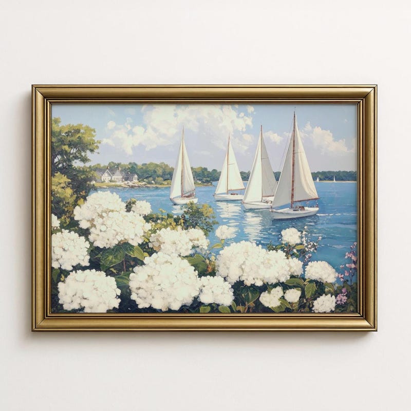 Nantucket Beach Artwork - Etsy UK