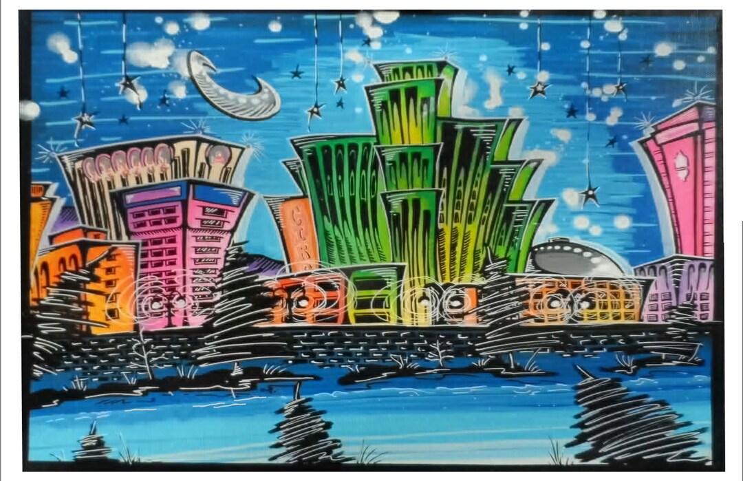 Downtown Reno Circa 2003. 11x17 Fine Art Print. Biggest Little City ...