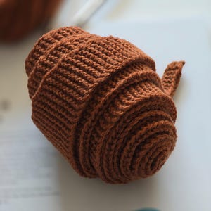 Cinnamon Brown Handknit Sophie Scarf V1 | Small Knitted Scarf ...