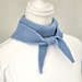 Light Blue Handknit Sophie Scarf | Small Knitted Scarf | Handmade Gift ...