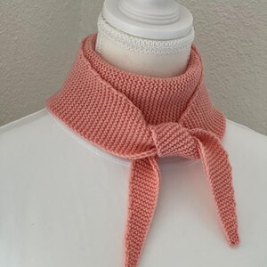 Light Pink Sophie Scarf | Knitted Scarf Skinny | Crochet Handknit Scarf ...