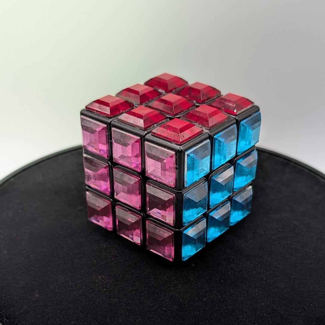Rhinestone Rubiks Cube - 3x3x3 Speed Cube With Some Glam - Etsy UK