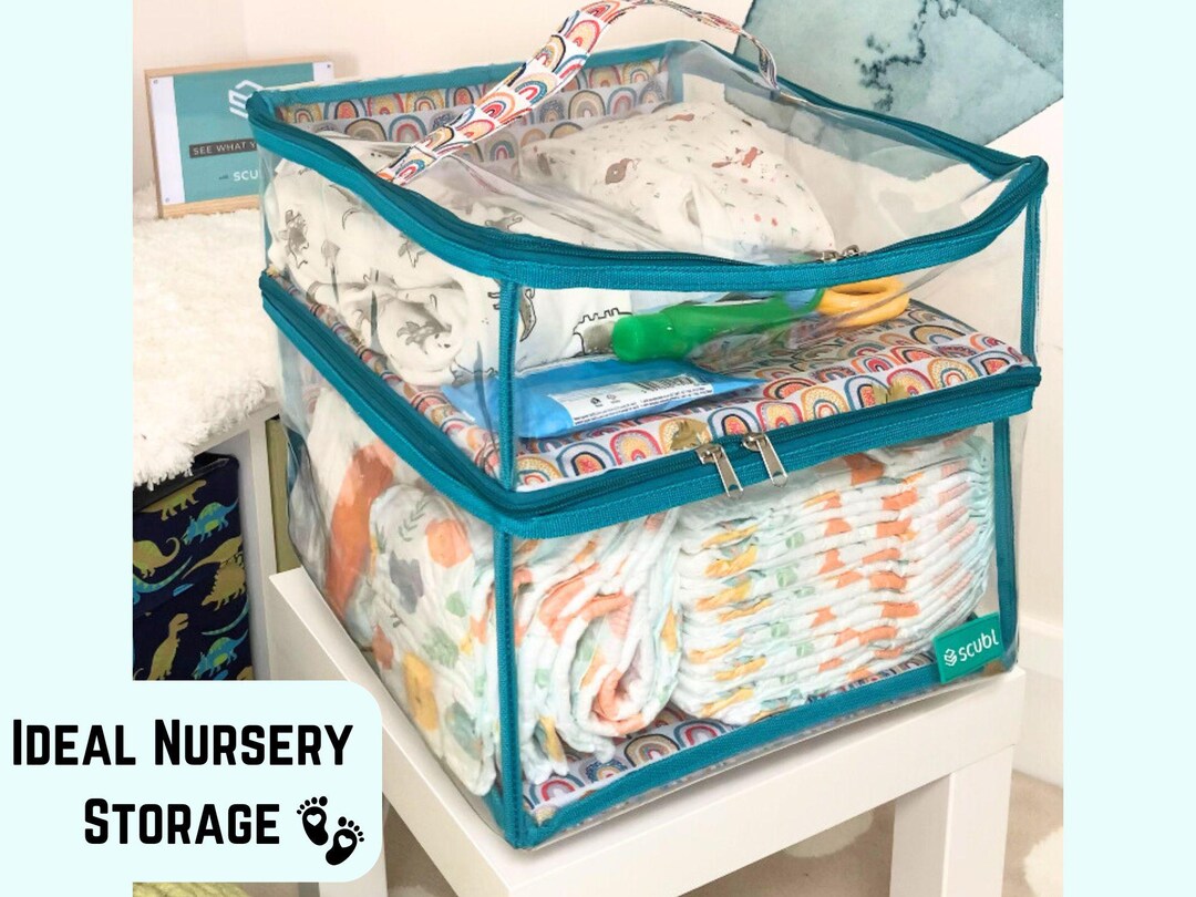 Clear Nappy Storage Box, Diaper Caddy, IKEA Kallax Hack, Nursery ...