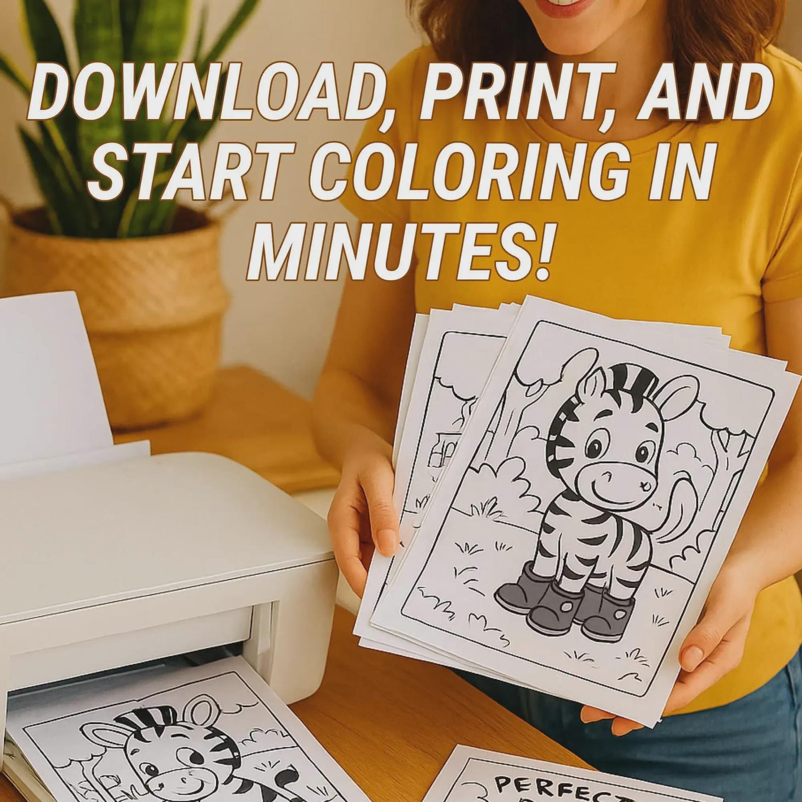 Kids Coloring Book | Printable Animal Story Ages 3-6 | Interactive ...