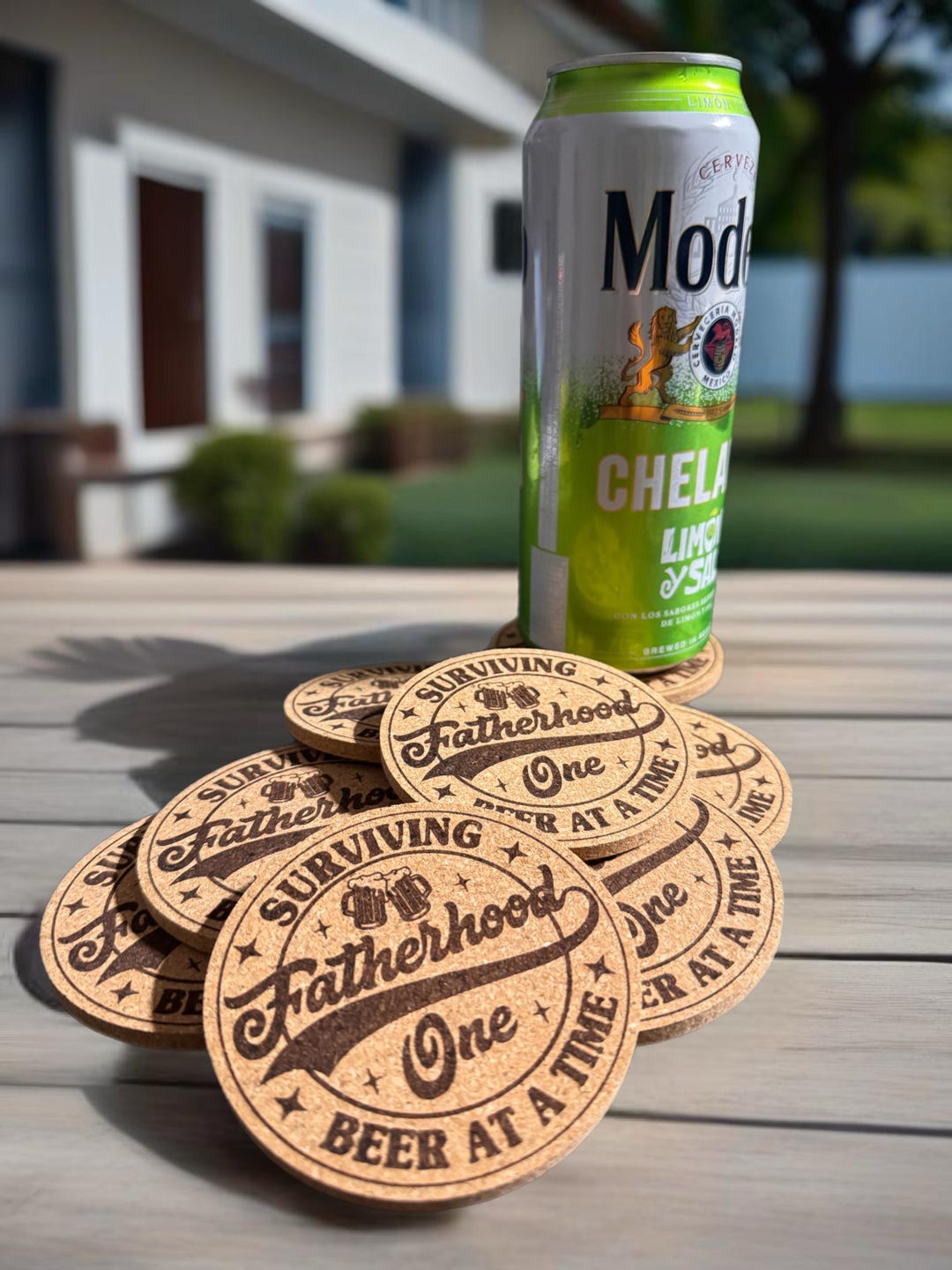 Funny Cork Coasters for Dad set of 4 - Etsy