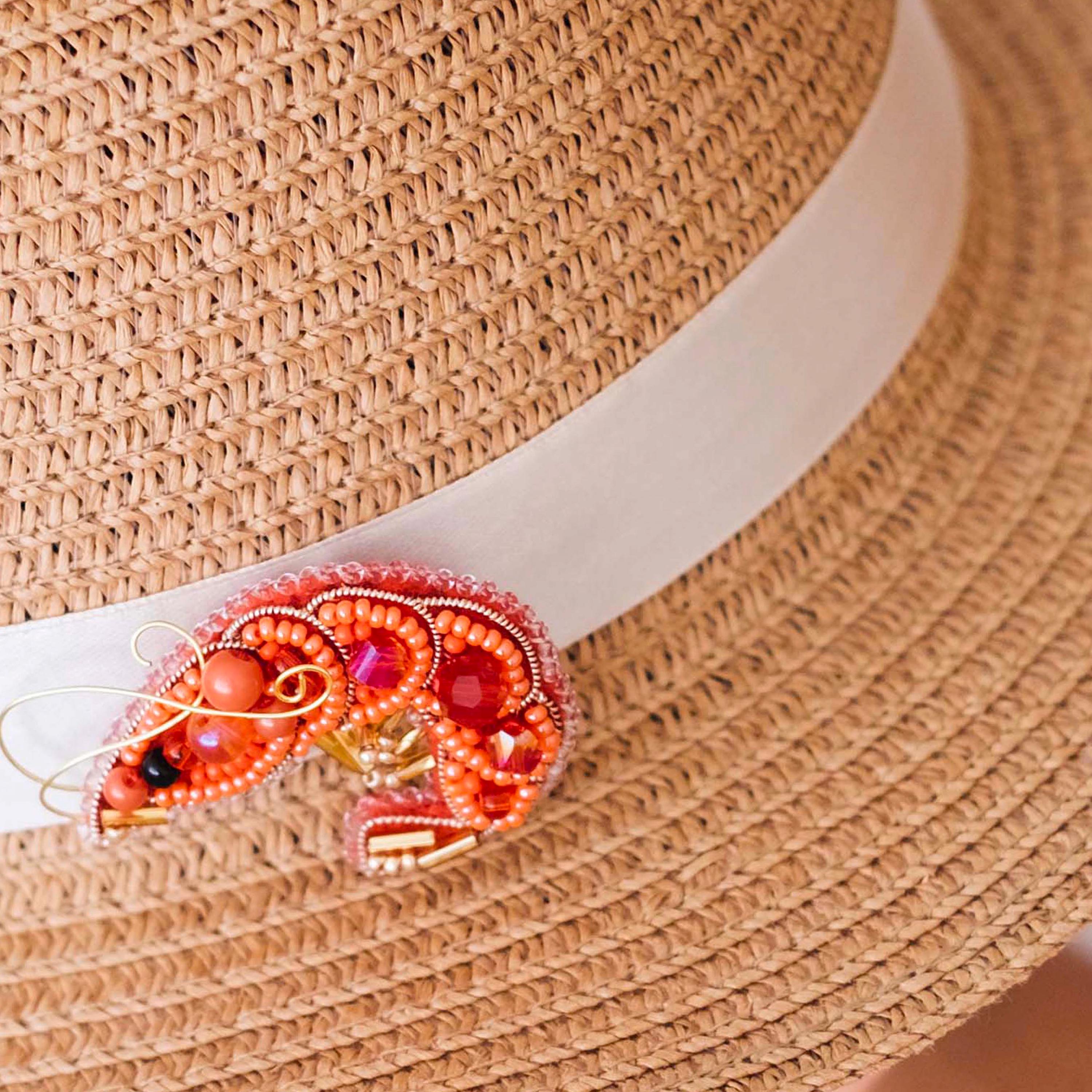 Beaded Shrimp Brooch DIY Craft Kit: Beginner Beading Project - Etsy