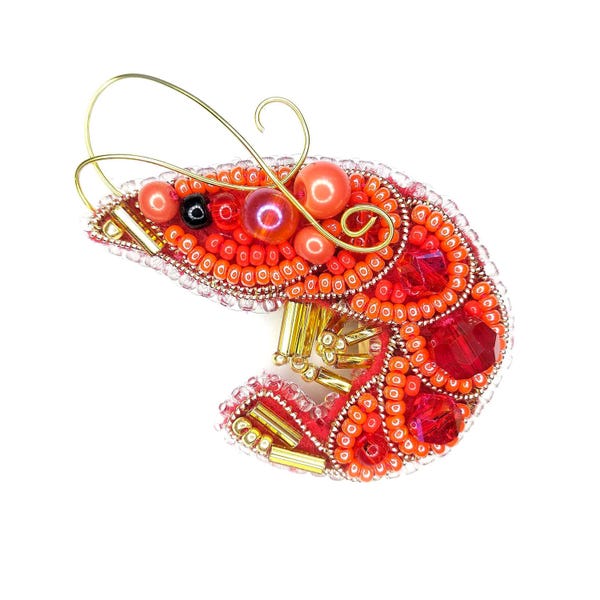 Beaded Brooch - Etsy