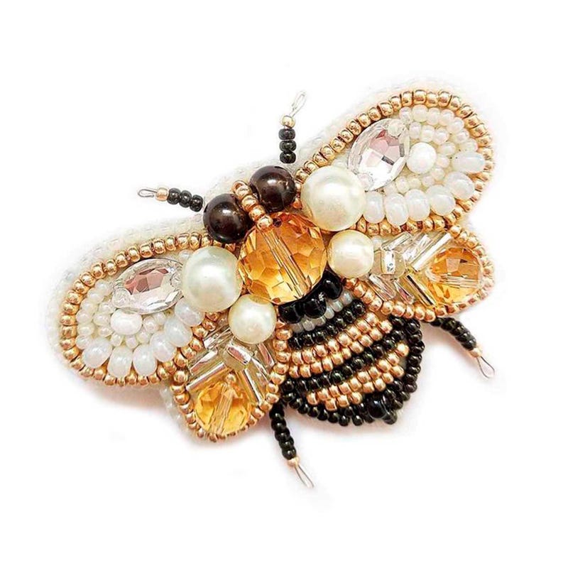 Gold Honey Bee Brooch Pin - Etsy