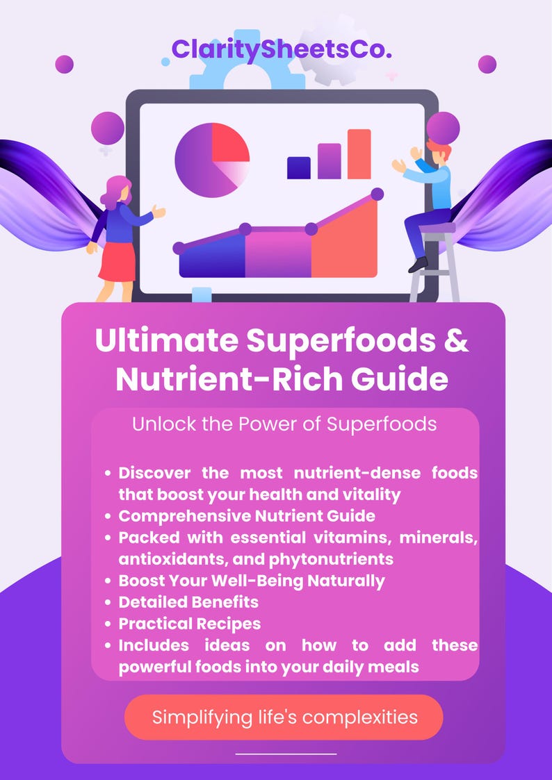 Ultimate Superfoods & Nutrient-rich Guide Extensive and Professional ...