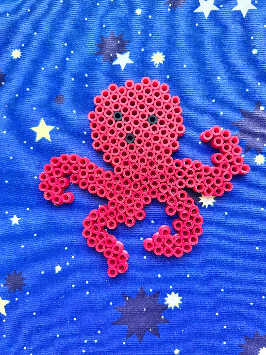 Red Octopus Perler Bead Art - Etsy