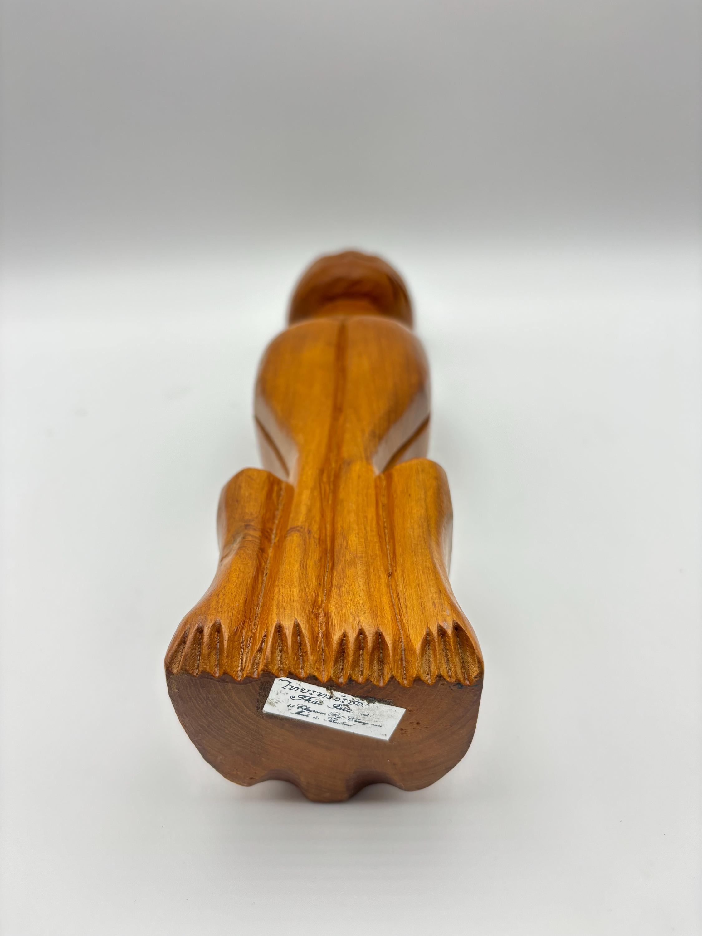 Mid Century Teak Siamese Cat Statue - Etsy