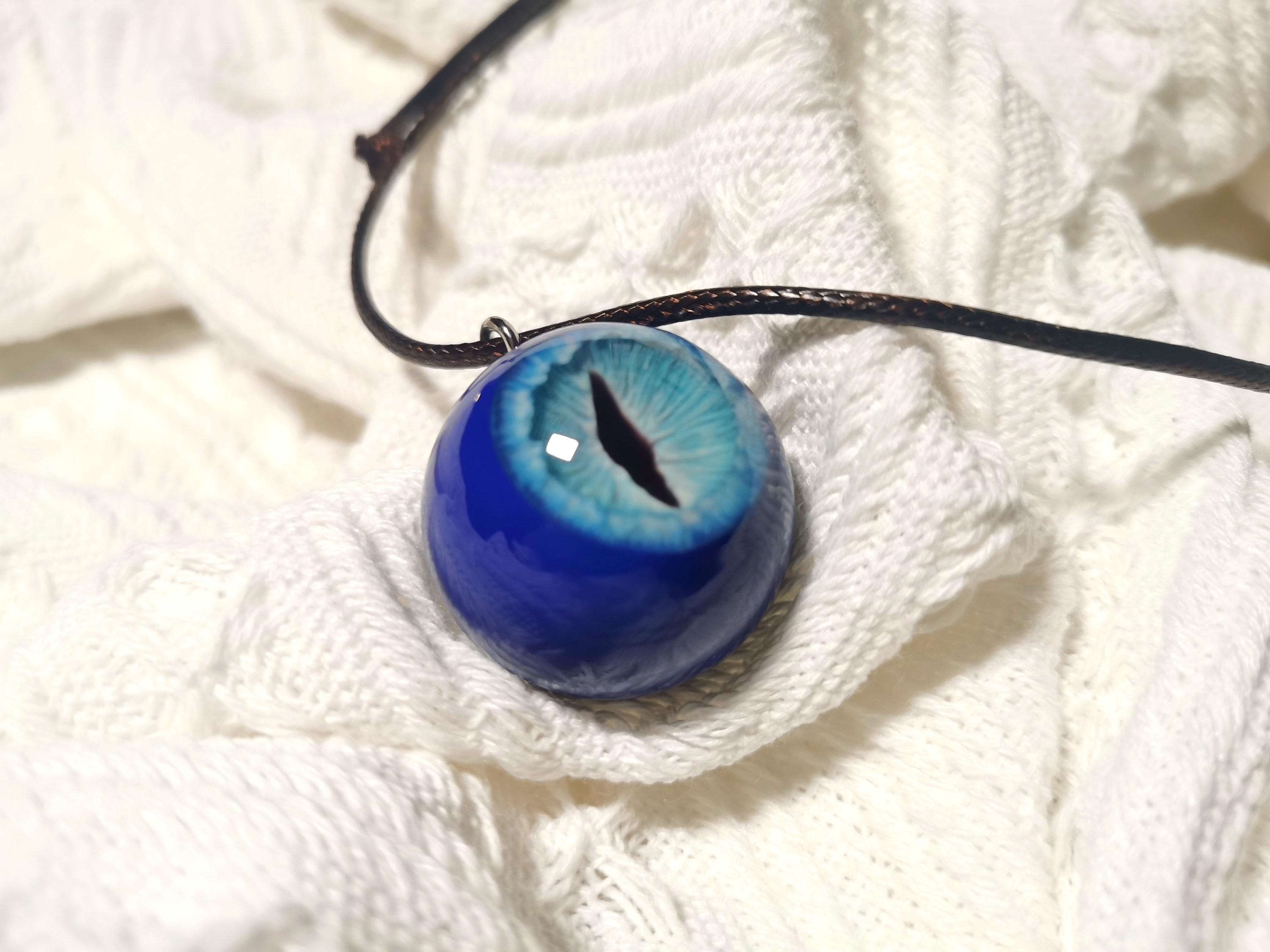 Handmade Resin Eyeball Jewelry,evil Dragon Eyeball Necklaces, Gothic ...
