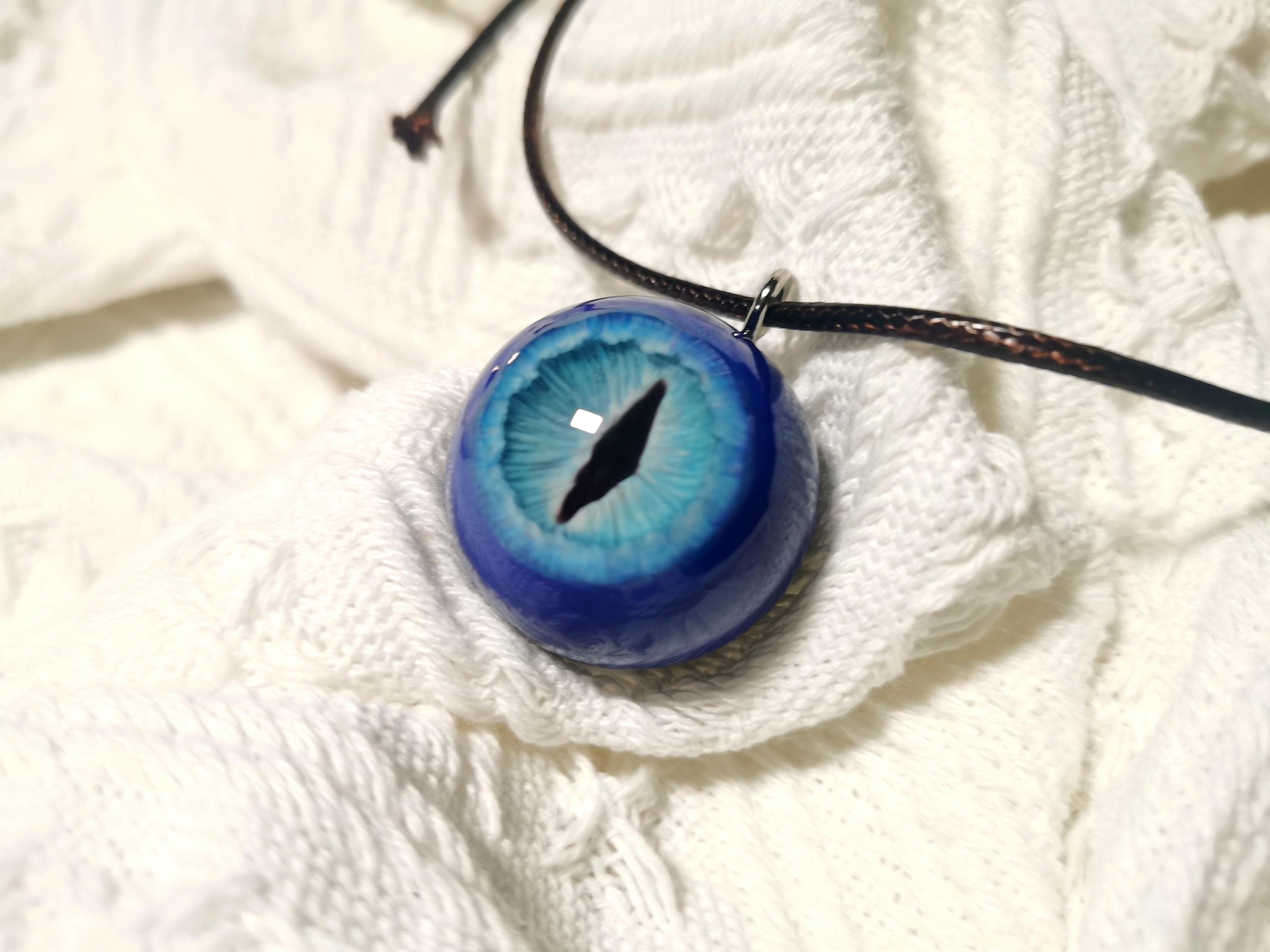 Handmade Resin Eyeball Jewelry,evil Dragon Eyeball Necklaces, Gothic ...