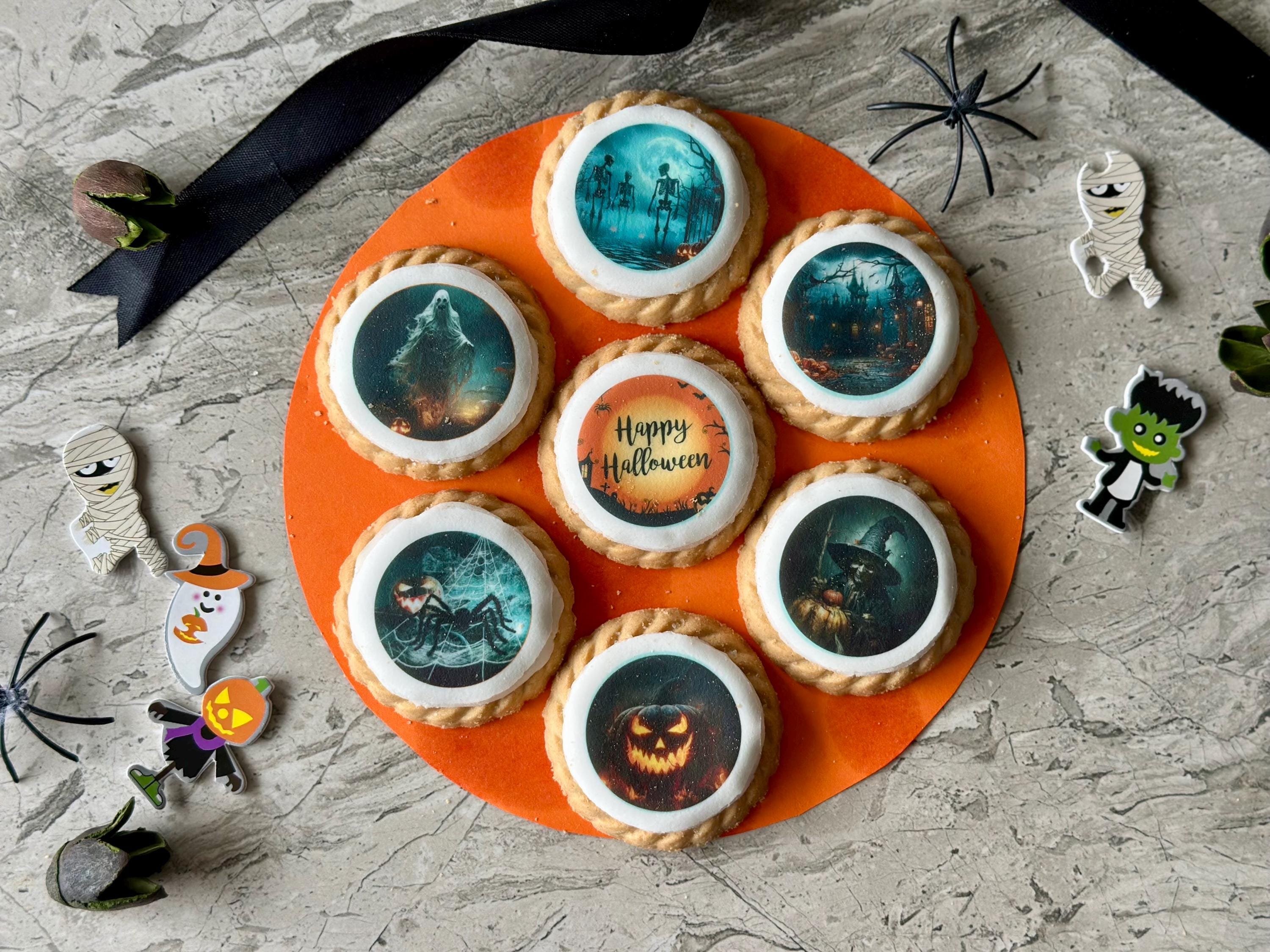 Halloween Cookie Gift Set – Spooky Biscuits – Personalised Halloween ...