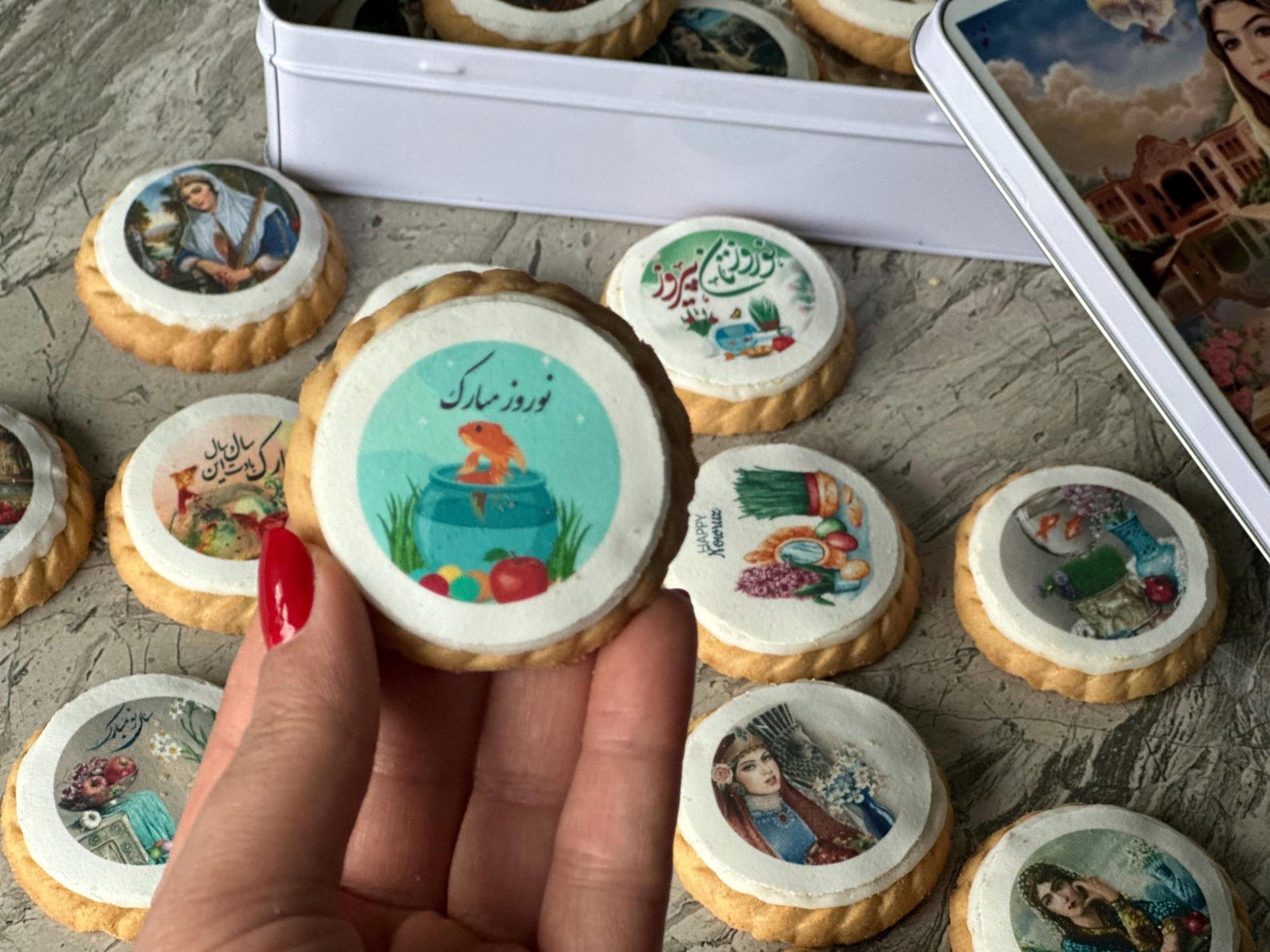 Nowruz Cookies, Nowruz Biscuits, Persian Cookie, Norooz Cookie, Farsi ...