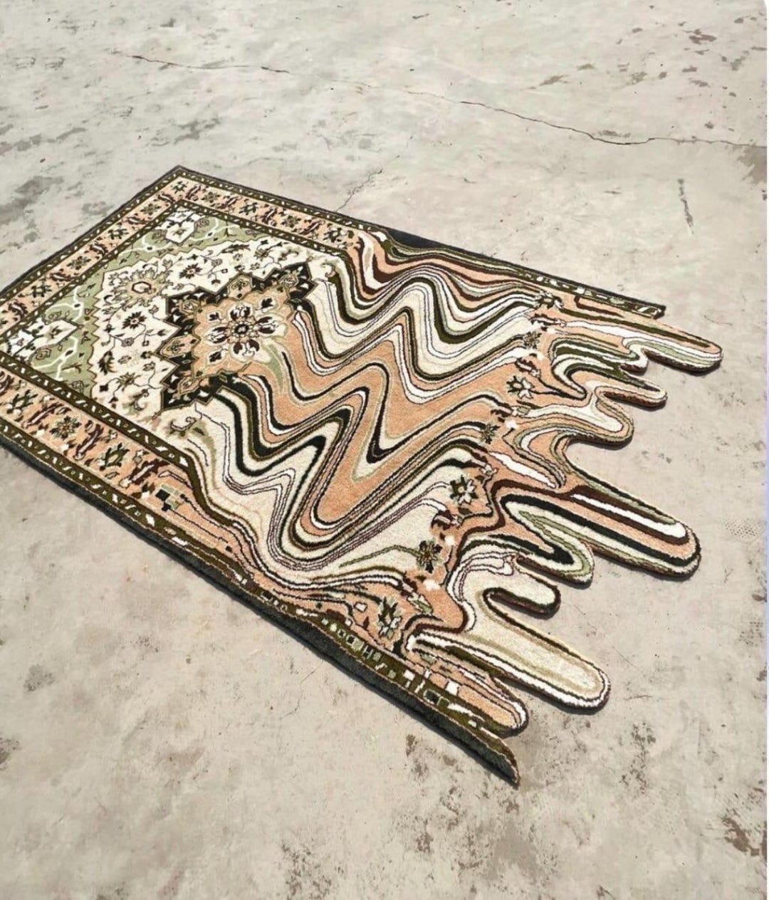 Persian Melted Rug - Etsy
