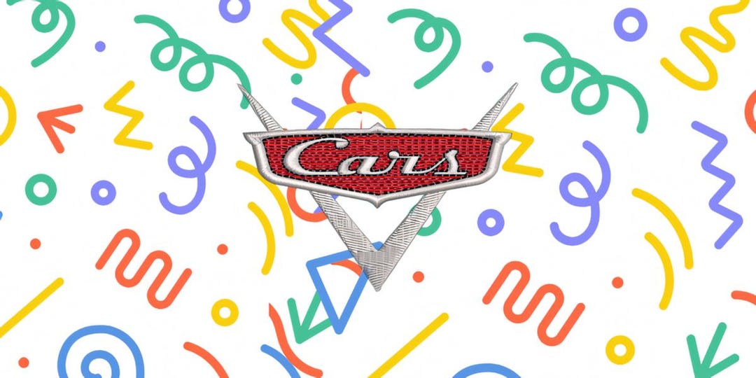 LOGO CARS Disney Pixar Embroidery Design - Instant Download - PES Dst ...