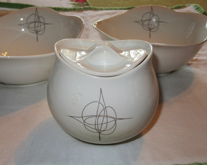 Eva Zeisel Atomic Fantasy Hallcraft by Hall Dinnerware Mid Century ...