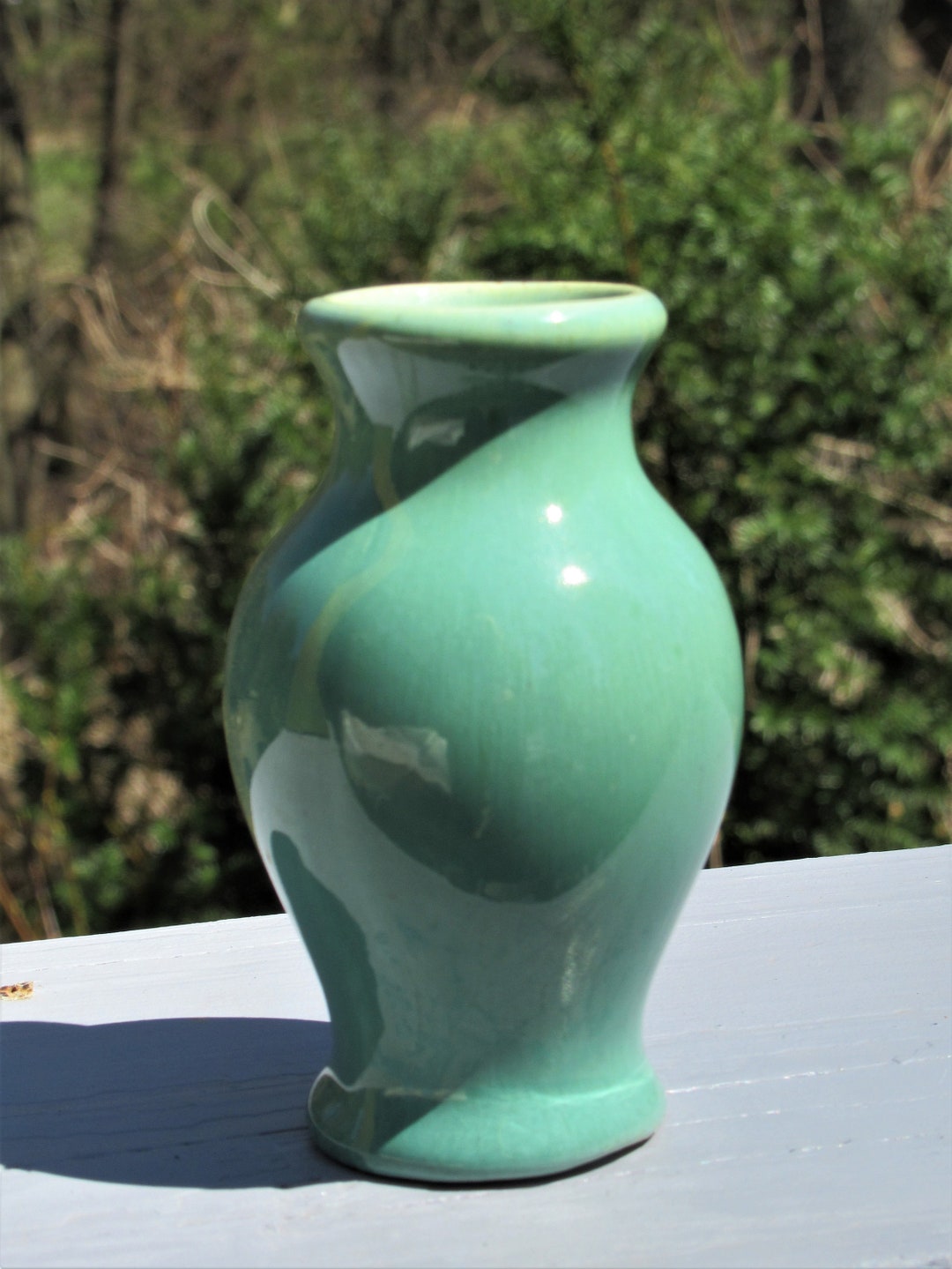 Mini Camark Pottery USA Green Urn VASE 1930's Small Flower - Etsy