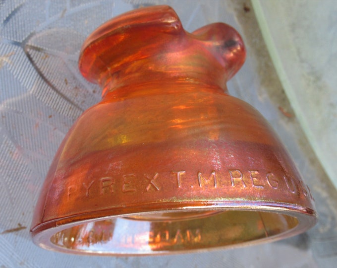 Pyrex Vintage Corning Glass Electric Power Line Insulator Marigold ...