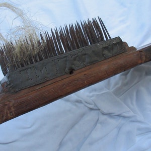 Signed 1739 Flax Hemp Linen Plant Fiber Northeast USA Carder Comb ...