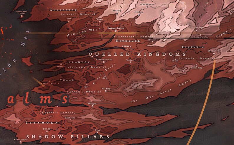 Doomed Maps - Torment Incarnate - Etsy