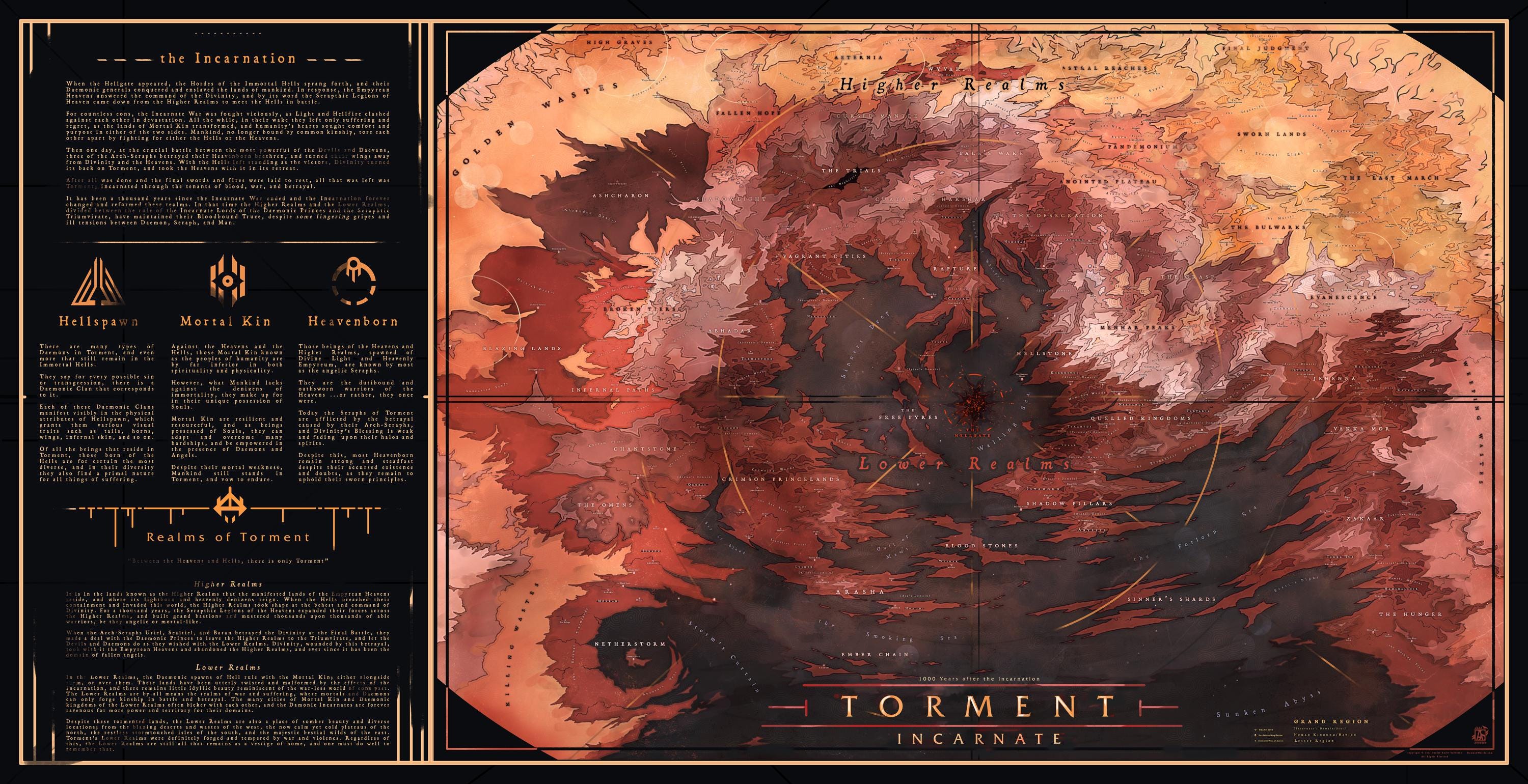 Doomed Maps - Torment Incarnate - Etsy