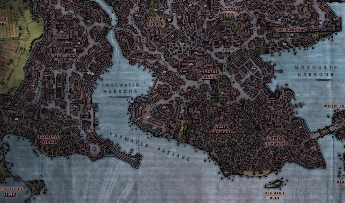 Third Era Maps - Northgate City - Etsy