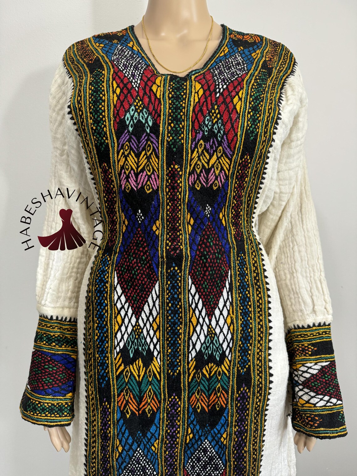 Elegant Hand-made Habesha Kemis - Tigray Axum Tibeb Dress | Ethiopian ...