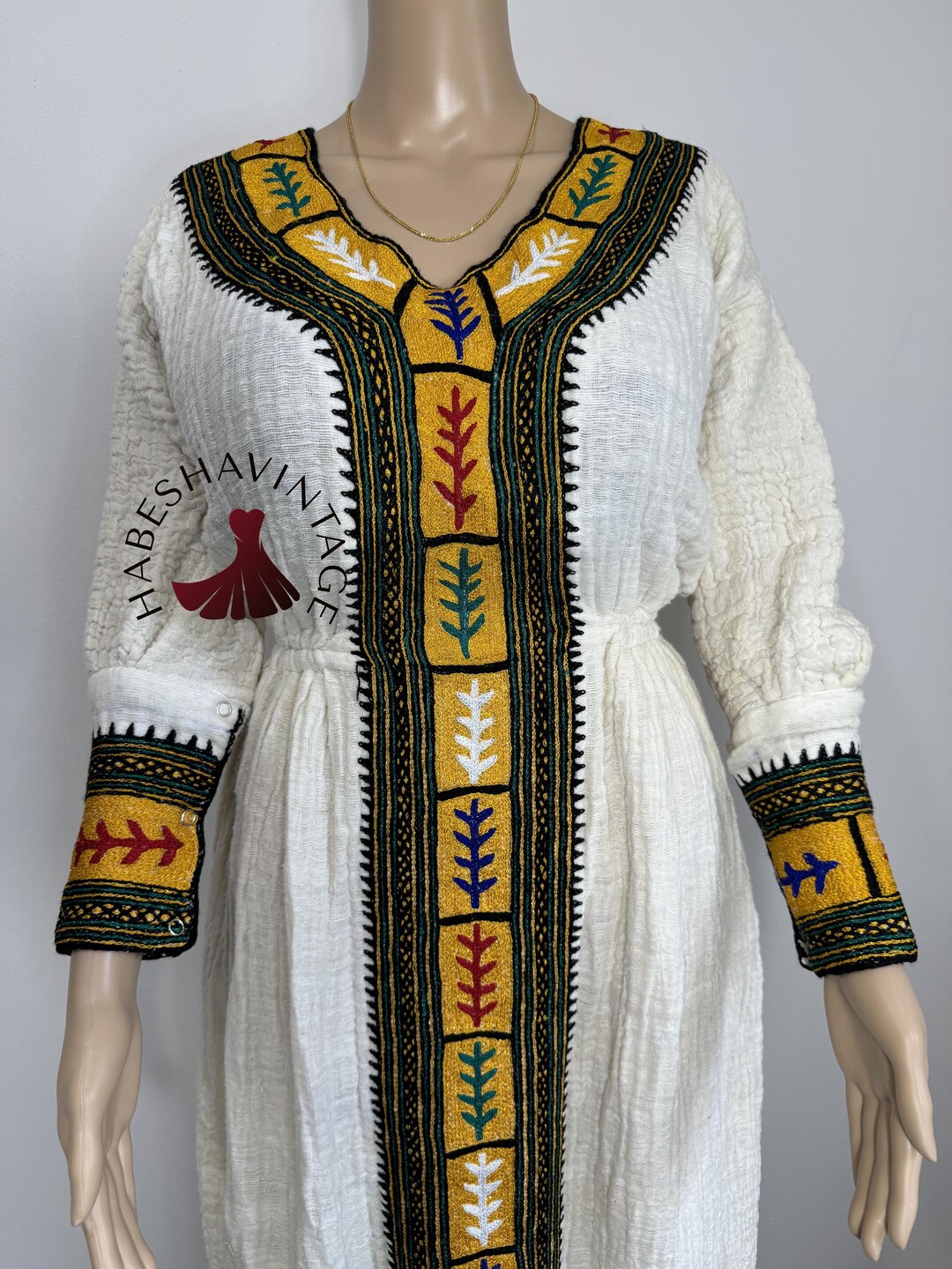 Elegant Hand-made Habesha Kemis - Tigray Axum Tibeb Dress | Ethiopian ...