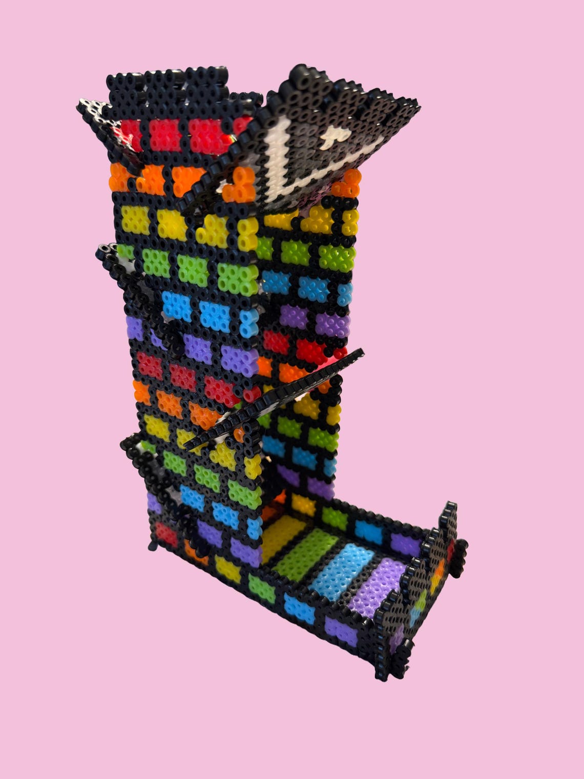 Handmade Functioning Perler Bead Dice Tower - Etsy