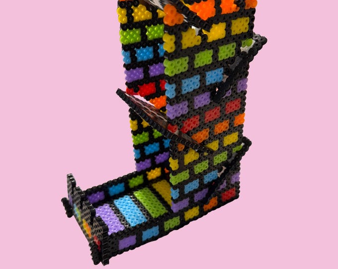 Handmade Functioning Perler Bead Dice Tower - Etsy