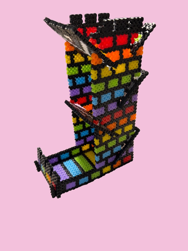 Handmade Functioning Perler Bead Dice Tower - Etsy