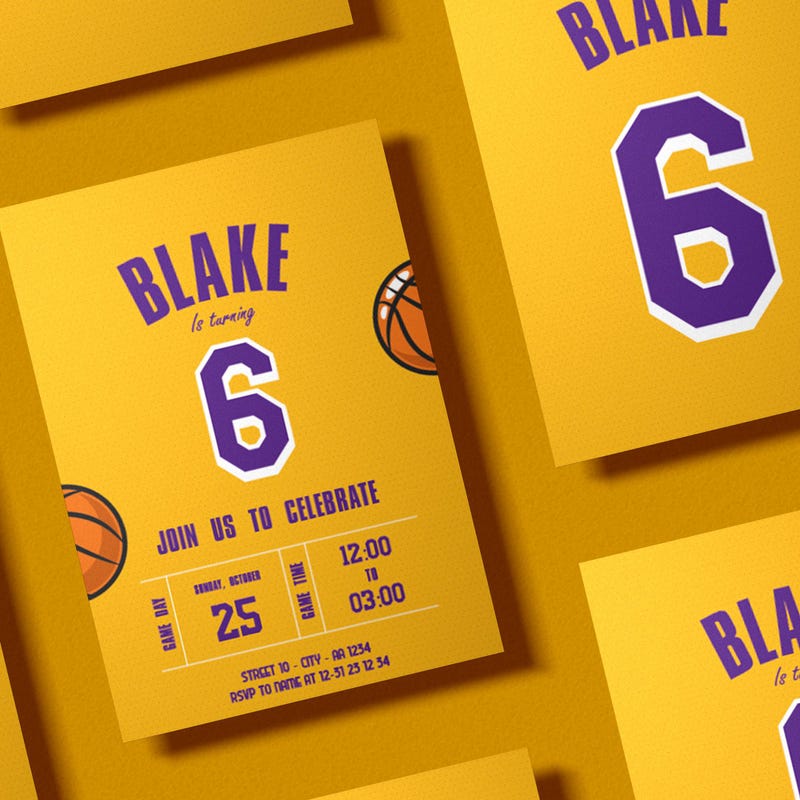 Lakers Party - Etsy