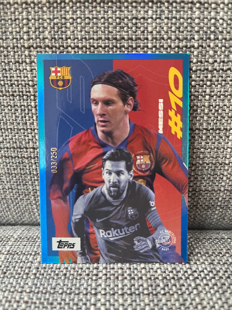 Lionel Messi "first Goal" Numbered /250 Topps Team Set - Etsy