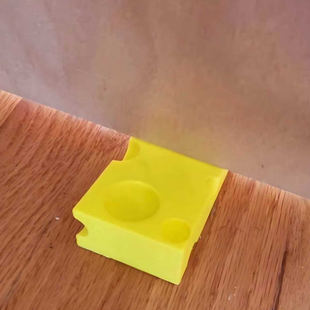 3D Printed Cheese Wedge Doorstop: Quirky Home Decor - Etsy