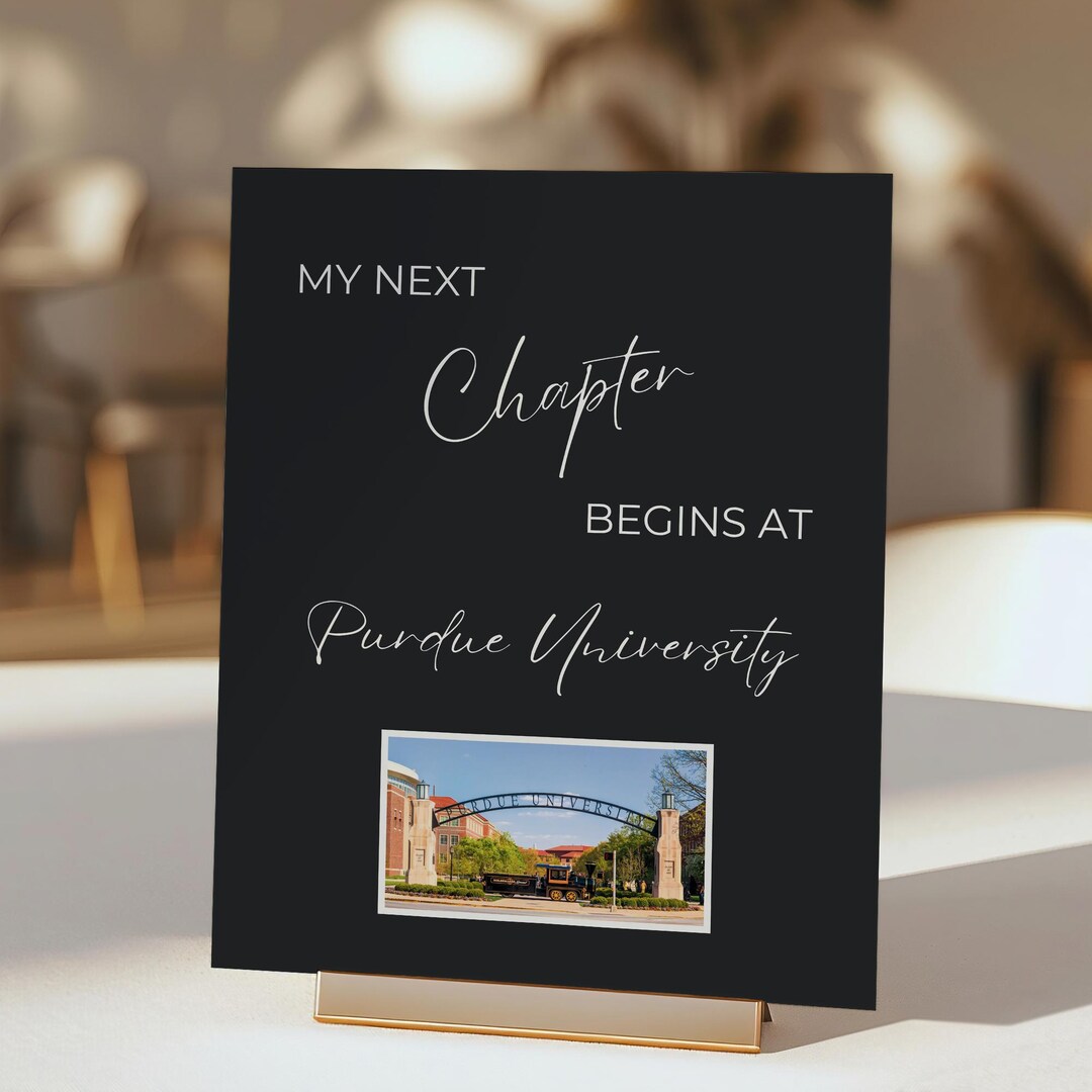 Modern Editorial Graduation Next Chapter Sign | Printable High School ...