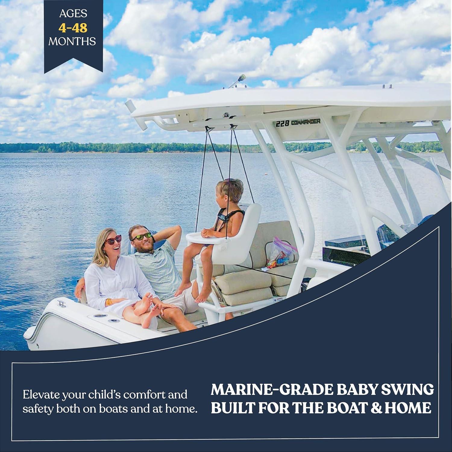 Searock Marine-grade Stationary Baby Boat Seat & Swing for Infants Ages ...