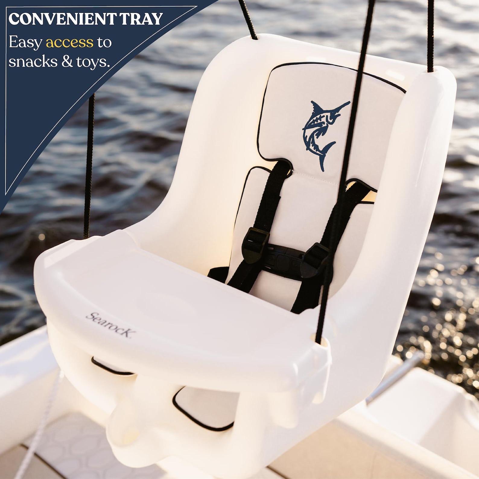 Searock Marine-grade Stationary Baby Boat Seat & Swing for Infants Ages ...