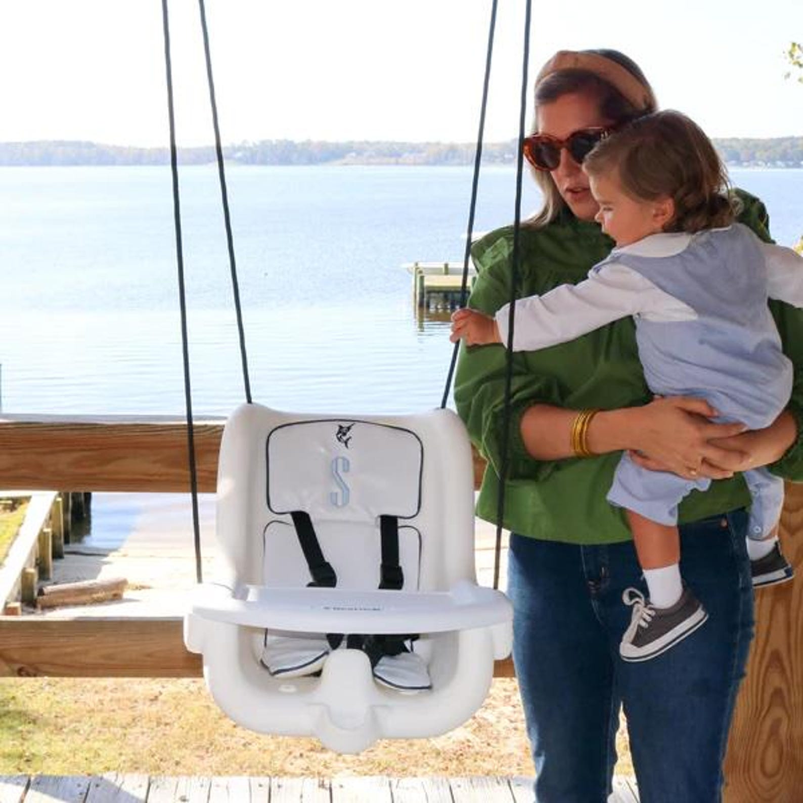 Searock Marine-grade Stationary Baby Boat Seat & Swing for Infants Ages ...