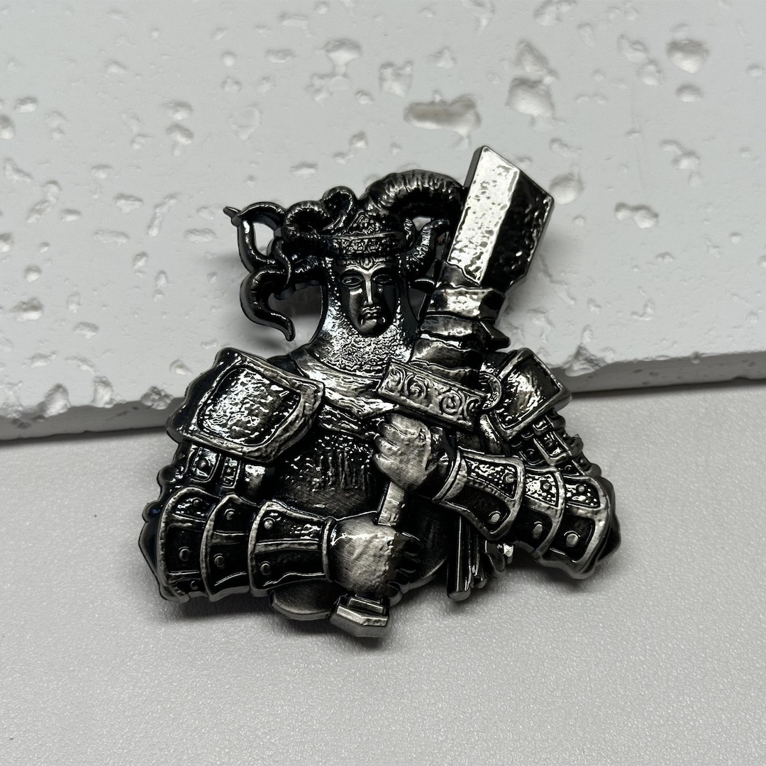 Two-handed Sword Talisman Metal Necklace. Holiday Gift - Etsy