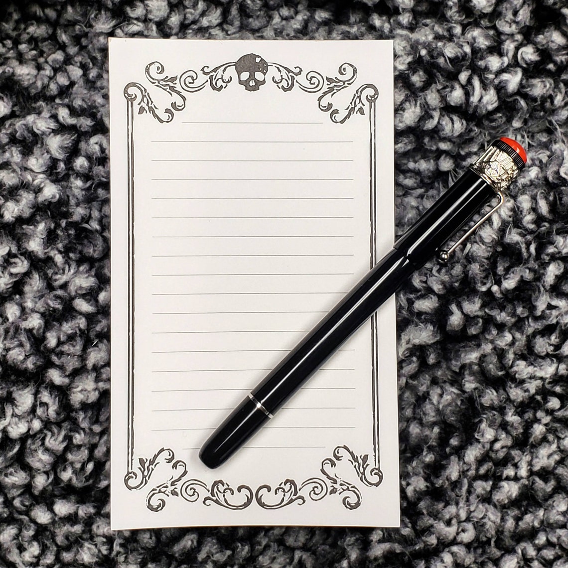 Memento Mori Note Pad Letterpress Notepad Grocery Shopping - Etsy