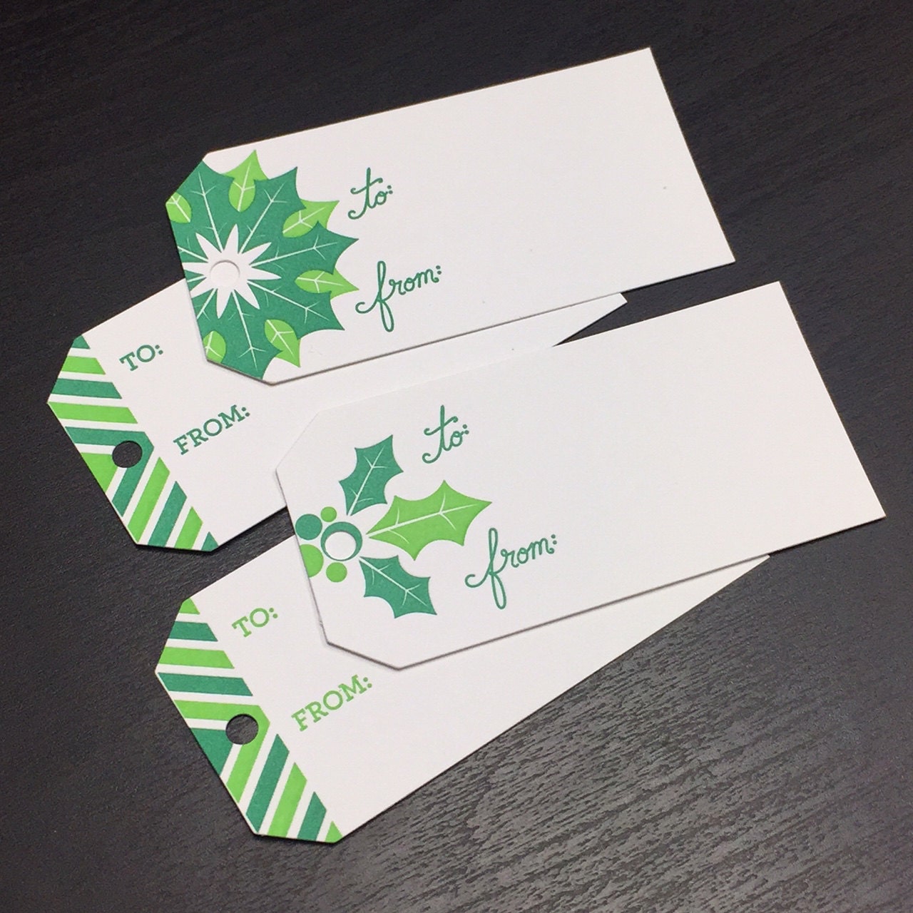 Christmas Cheer Gift Tags - 16 Pack Letterpressed Gift Tags - Etsy