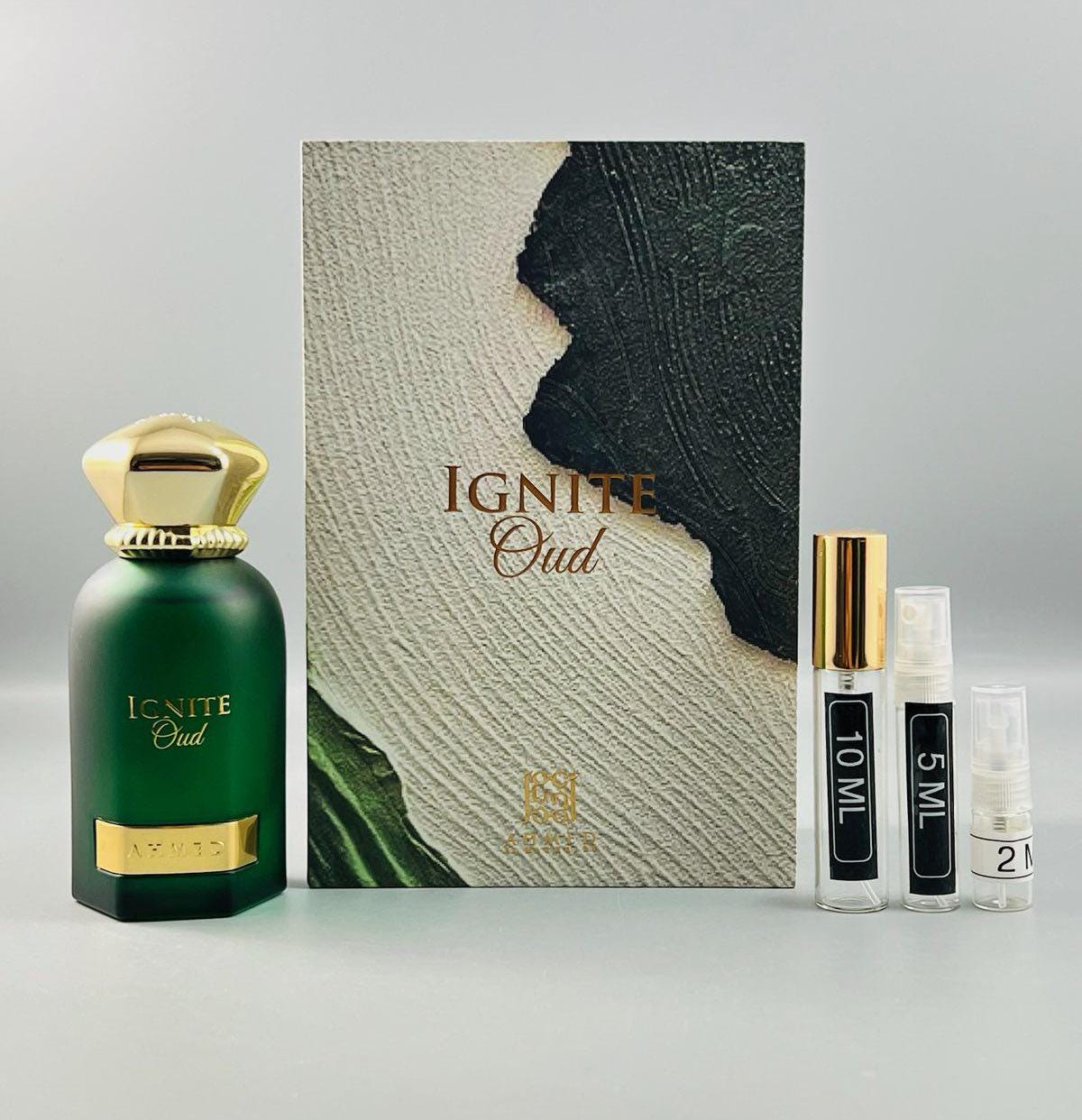 Ignite Oud by Ahmed Al Maghribi Fragrance Sample | Decant | Travel Size ...