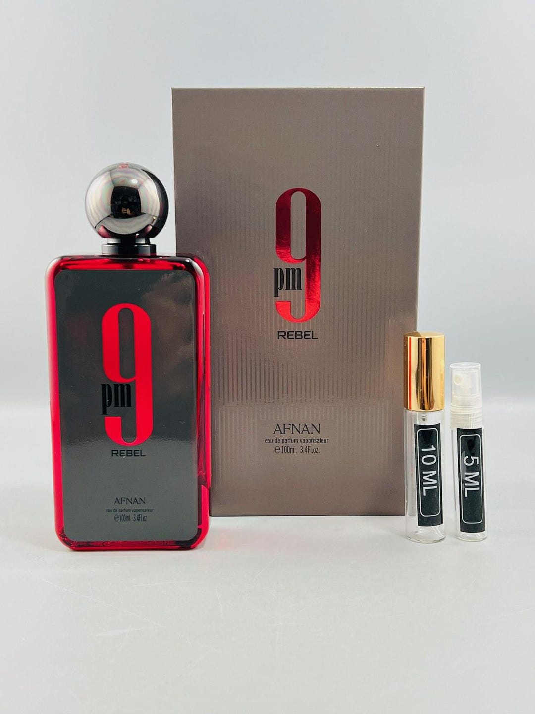 Afnan 9 PM Rebel Sample | Decant | Travel Size | 2 Ml 5 Ml 10 Ml - Etsy